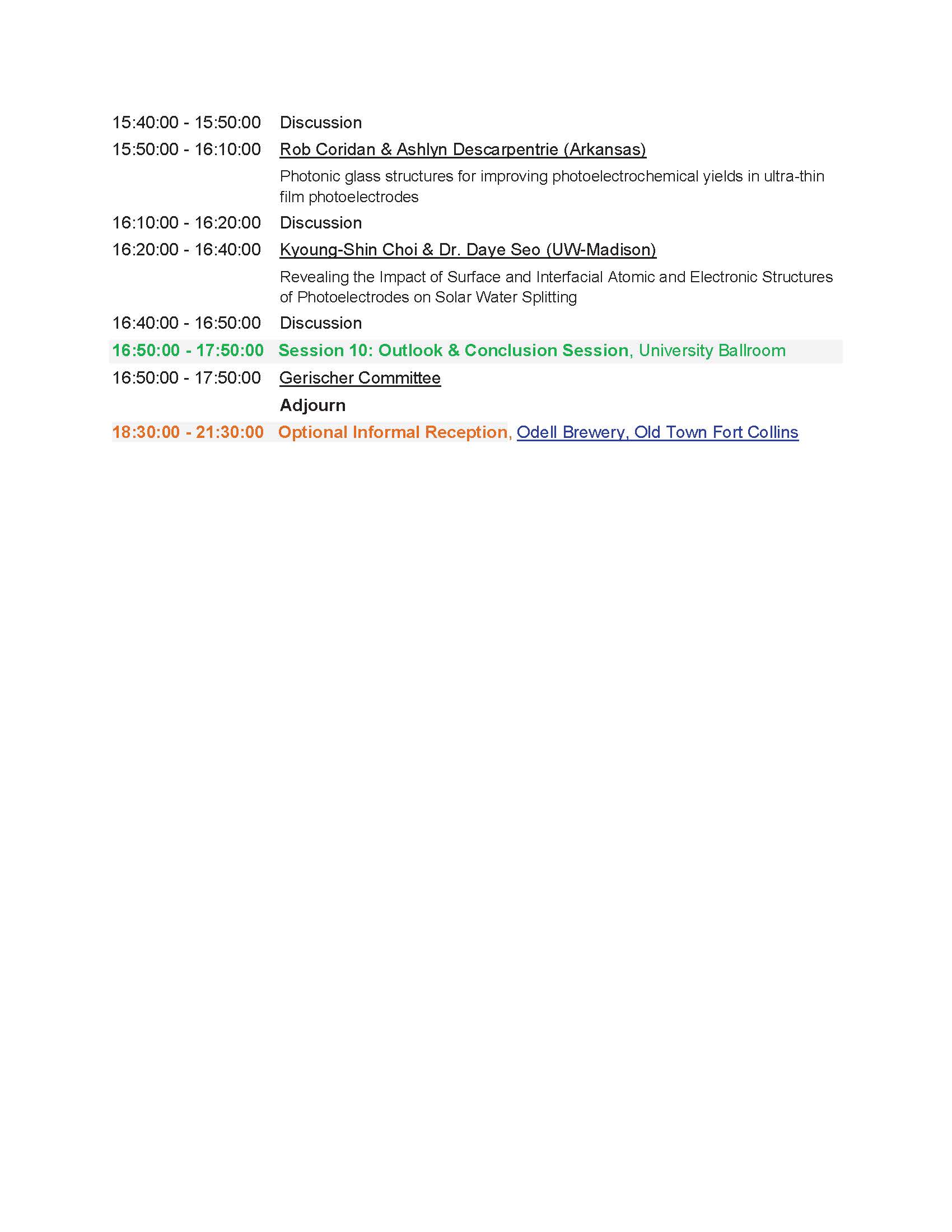Technical Program – Department of Chemistry | CSU