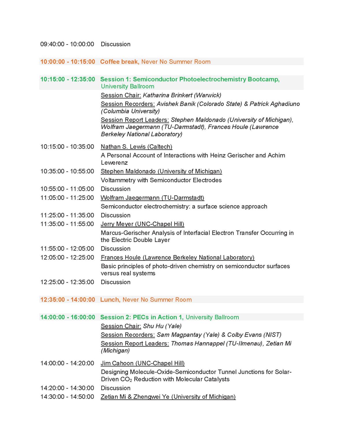 Technical Program – Department of Chemistry | CSU
