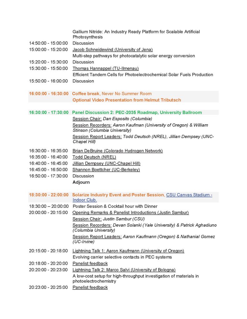 Technical Program – Department of Chemistry | CSU