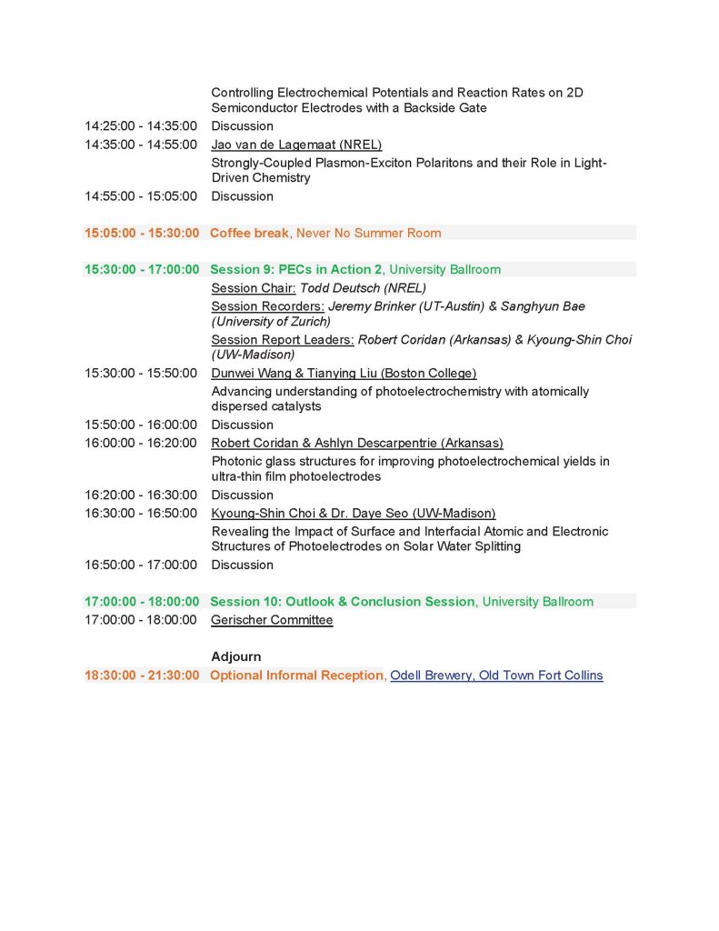 Technical Program – Department of Chemistry | CSU